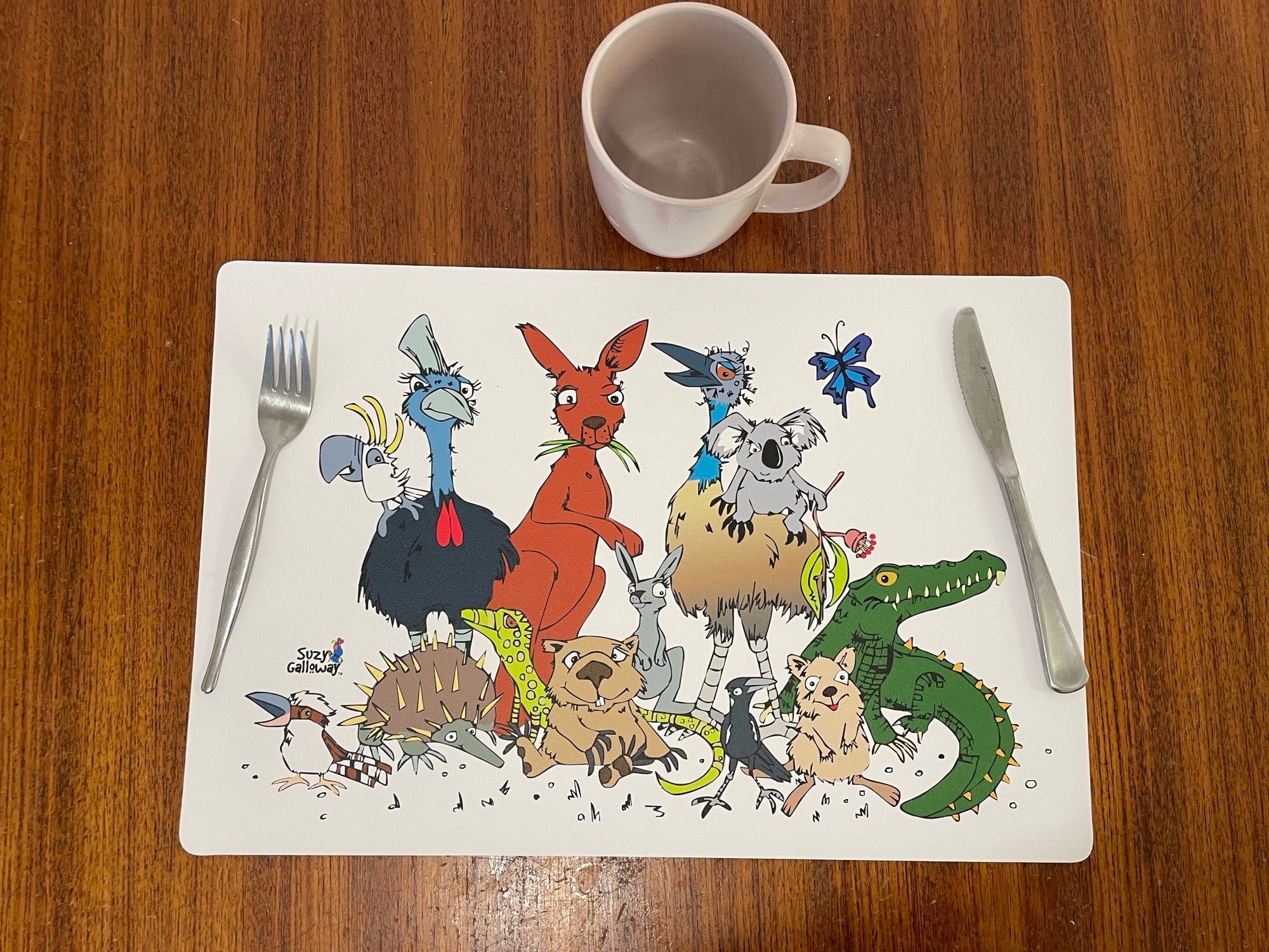 Fun Printed Placemats – Suzy Galloway Australian Artist