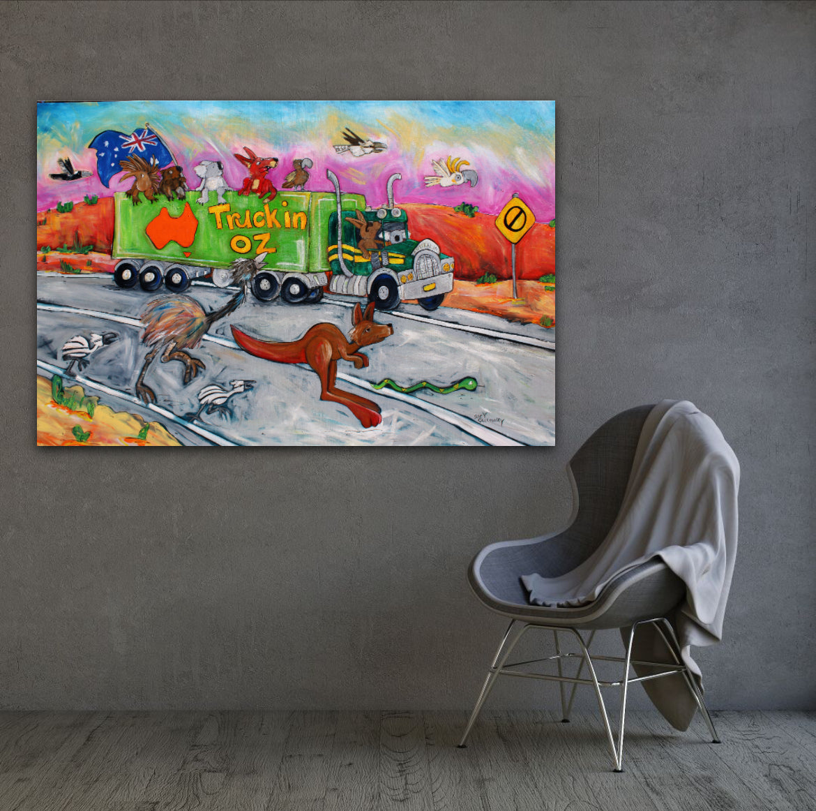 Truckin’ Oz – Suzy Galloway Australian Artist
