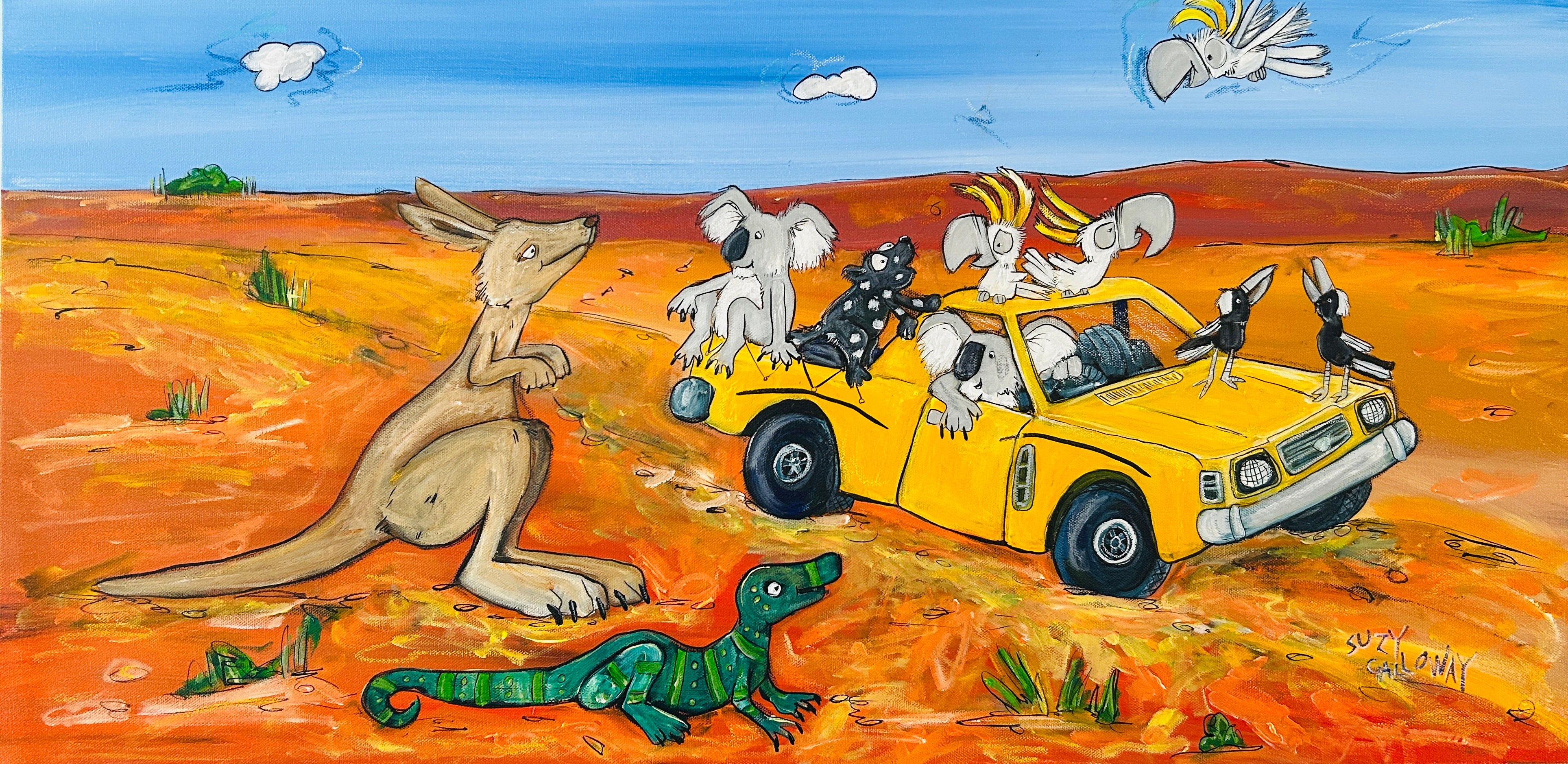 Cruisin with Spokey Dokeys – Suzy Galloway Australian Artist